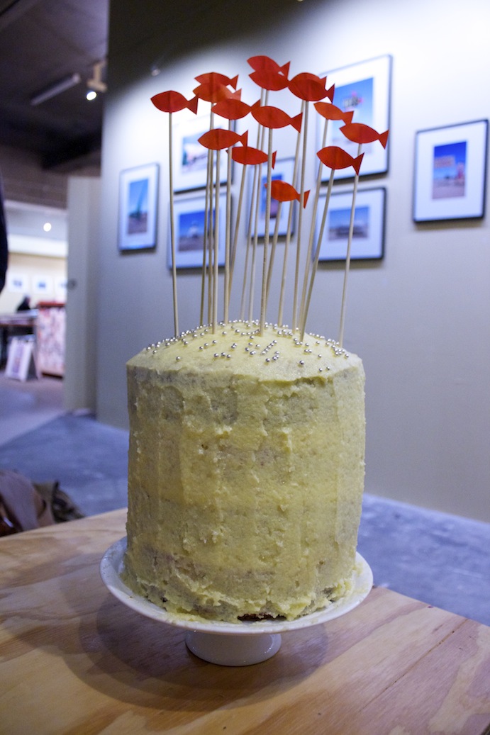 Epic four-tiered launch cake – Straight Talking Vegetables